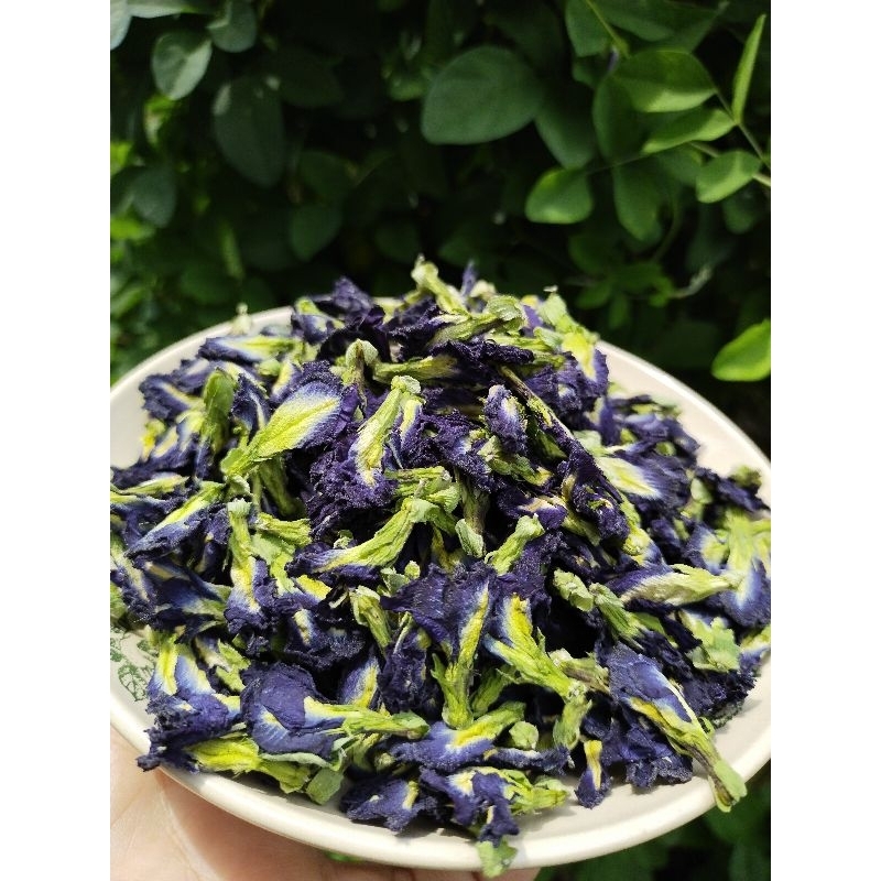 Bunga telang kering biru butterfly pea tea flowers/有机蝶蓝花 15 uncang / 20 ...