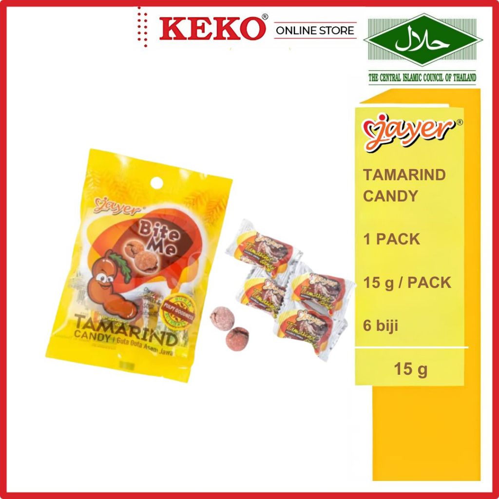 HALAL Jayer Tamarind Candy- Sour Candy - Gula-gula Asam Jawa - asam ...