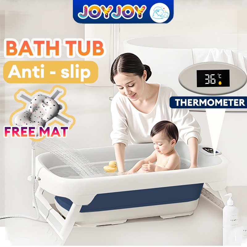 ️‍🔥Free Mat ️‍🔥 Baby Bath Tub Baby Bath Tub With Stand Tempat Mandi ...