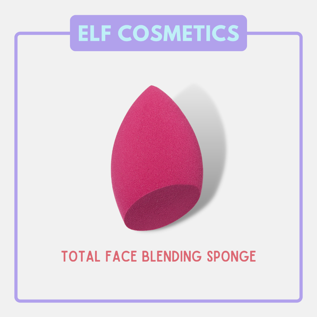 ELF Total Face Blending Sponge, Latex-Free Makeup Beauty Blender, e.l.f ...