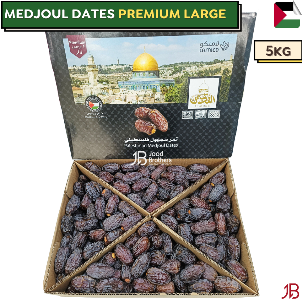 5kg Premium Large AL-QUDS Palestinian Medjoul Dates Kurma | Shopee Malaysia