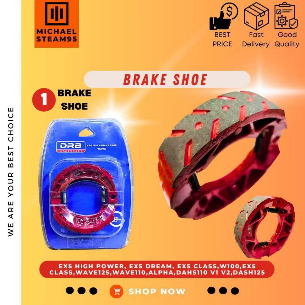 WAVE125 EX5 FUTURE DASH WAVE110 WAVE RACING BRAKE SHOE MOTORCYCLE 100% ...