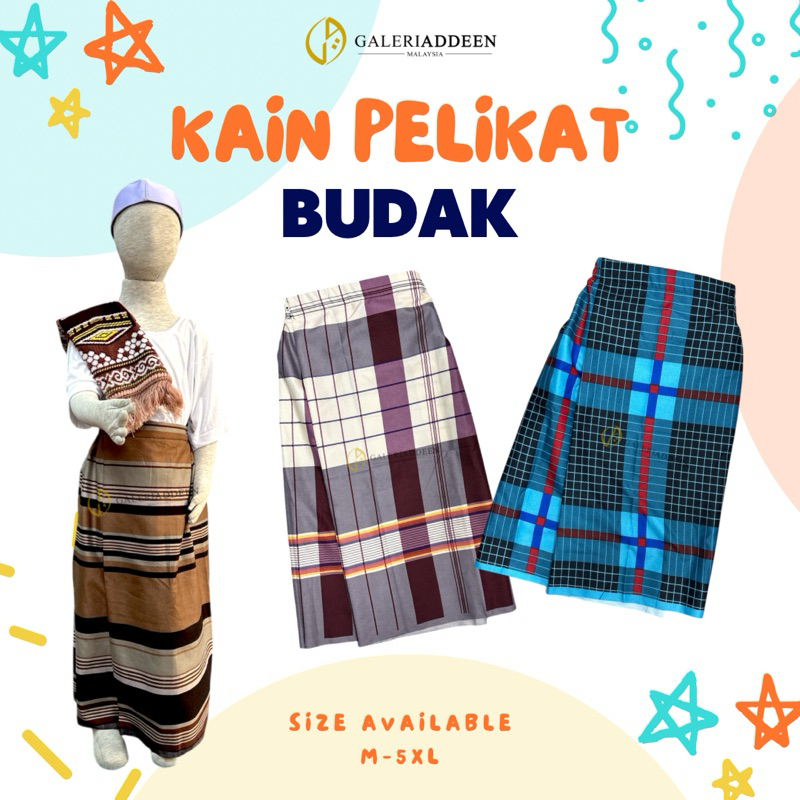 Kain Pelikat Sarong Budak Instant (Siap Getah / Siap Jahit) | Shopee ...