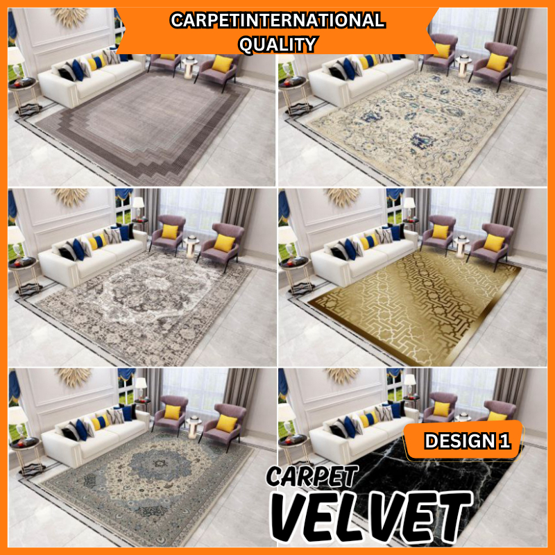 CIQ Crystal Velvet Carpet DESIGN B / 6xl / 3XL / XL / L / M / Carpet ...