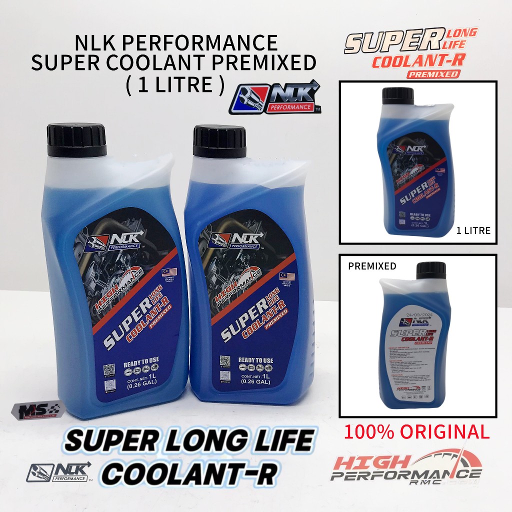 NLK Performance Coolant Premixed Super Long Life (1 Liter ) | Shopee ...