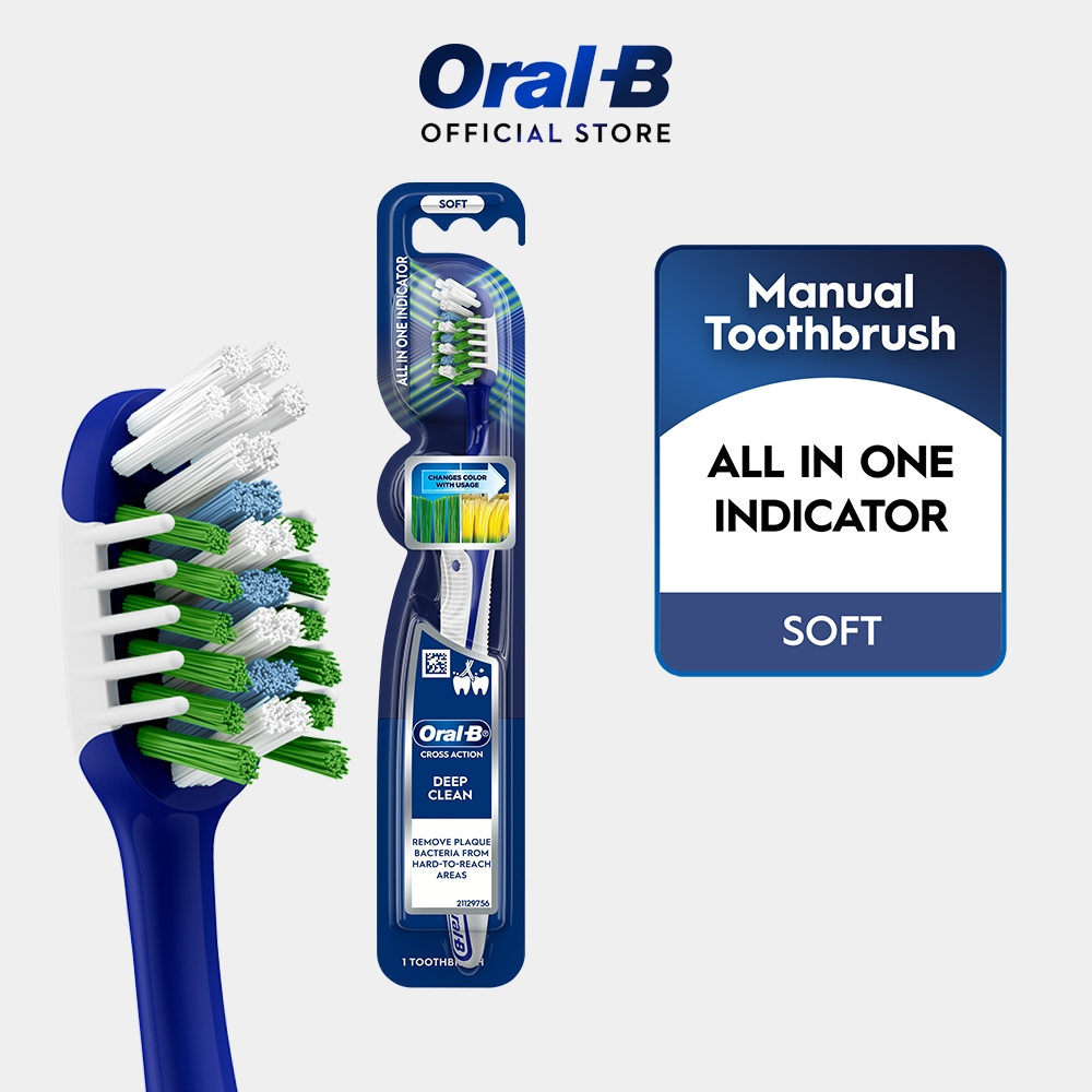 Oral-B Cross Action Indicator Toothbrush 1 Count | Shopee Malaysia