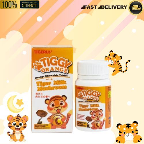 Stock Clearance Tigerus Tiggy Orange Chewable Tablets - Immune ...