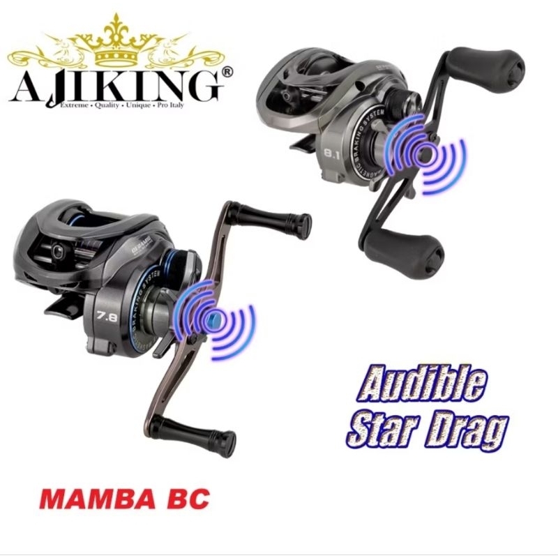 LEFT HANDLE MESIN PANCING BAIT CASTING JENAMA AJIKING MAMBA 228L BAIT ...