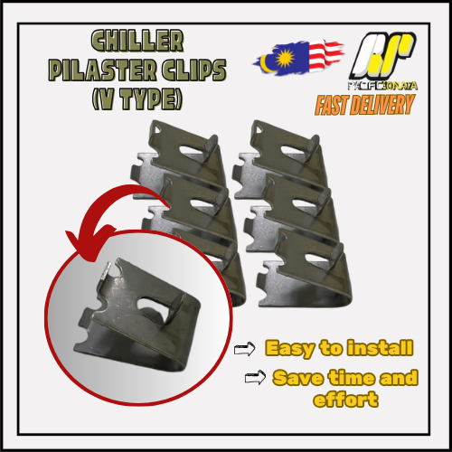Refrigerator/Chiller Pilaster Clips (V Type) Peti Sejuk/Freezer ...