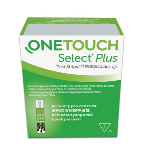 ONE TOUCH SELECT PLUS TEST STRIP 25S EXP 03/2026 | Shopee Malaysia