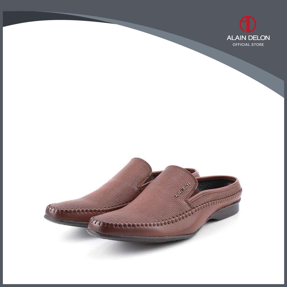 ALAIN DELON Men's PU Leather Business Shoes - Brown 202404-BE1-3P ...