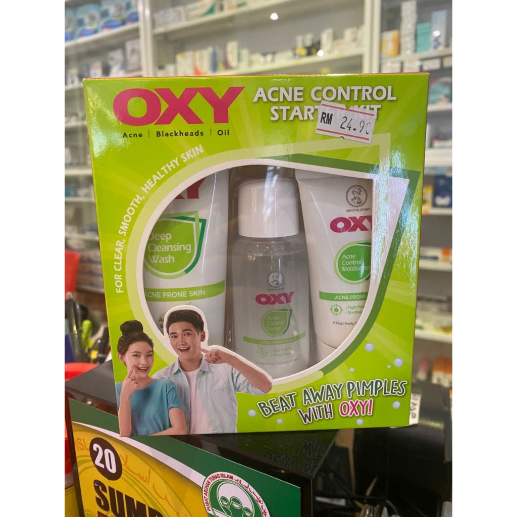 OXY Acne Control Starter Kit (3 in 1) | Shopee Malaysia