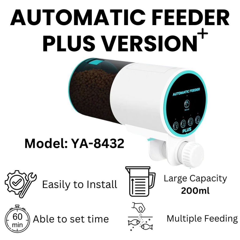 DINGLI AQUARIUM AUTOMATIC FEEDER (PLUS VERSION) - AQUARIUM AUTO FEEDER ...