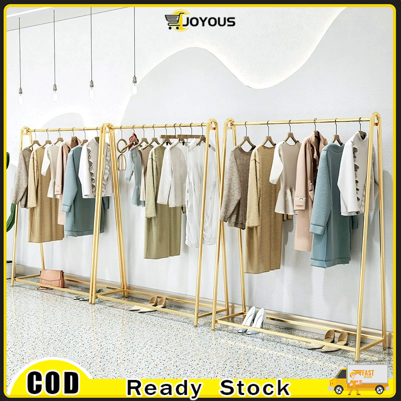 Steel Pipe Clothes Rack Penyangkut Baju Wedding Dress Clothes Shop Rak ...