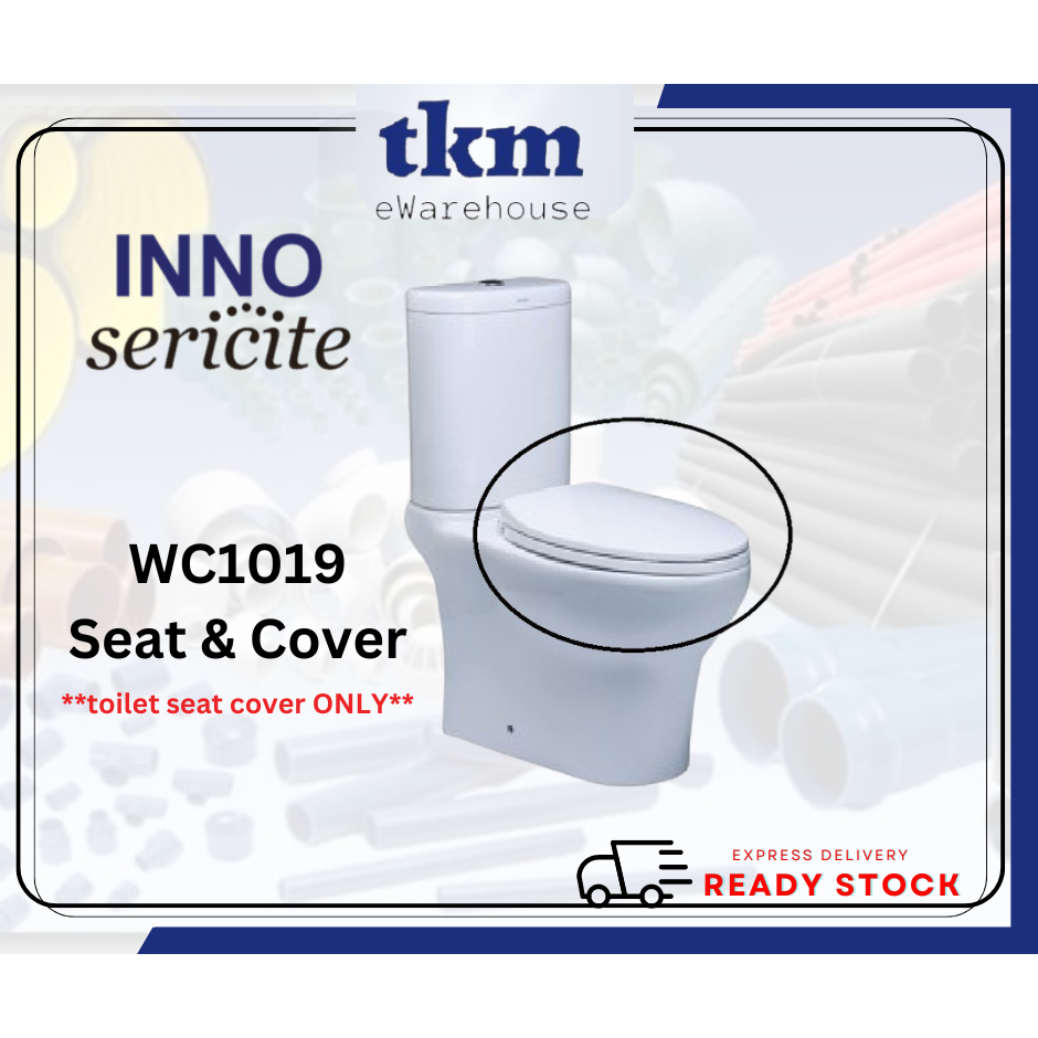 [TKM] INNO SERICITE HEAVY DUTY SOFT CLOSE CLOSING TOILET SEAT AND COVER ...