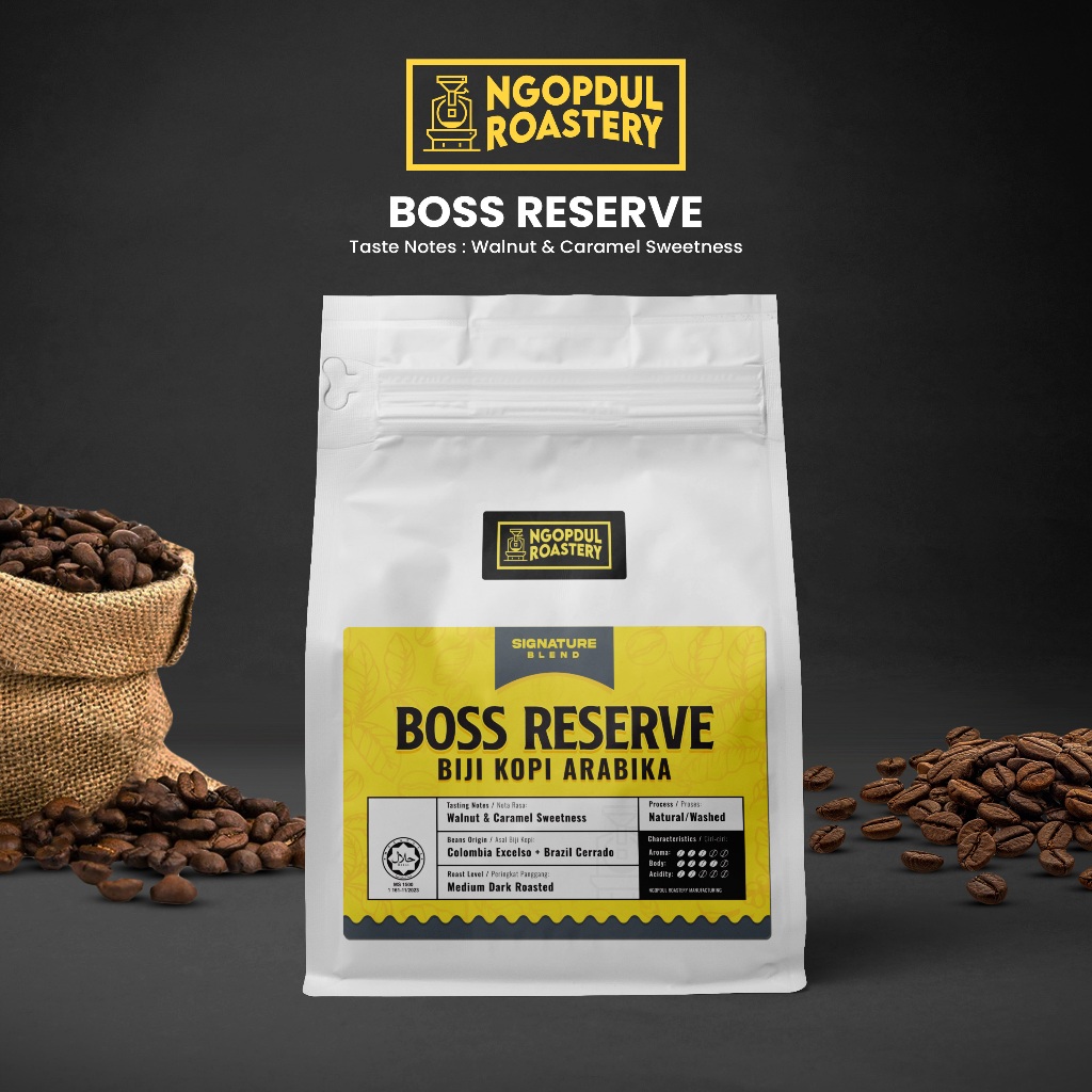 Colombia Excelso + Brazil Cerrado Coffee Beans | BOSS RESERVE Blend ...