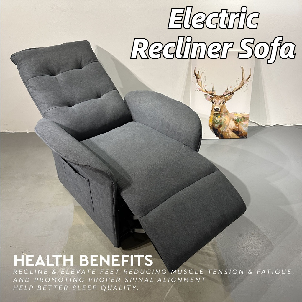 【SPOT】Electric Recliner Sofa Recliner Chair Auto Adjustable Leisure ...