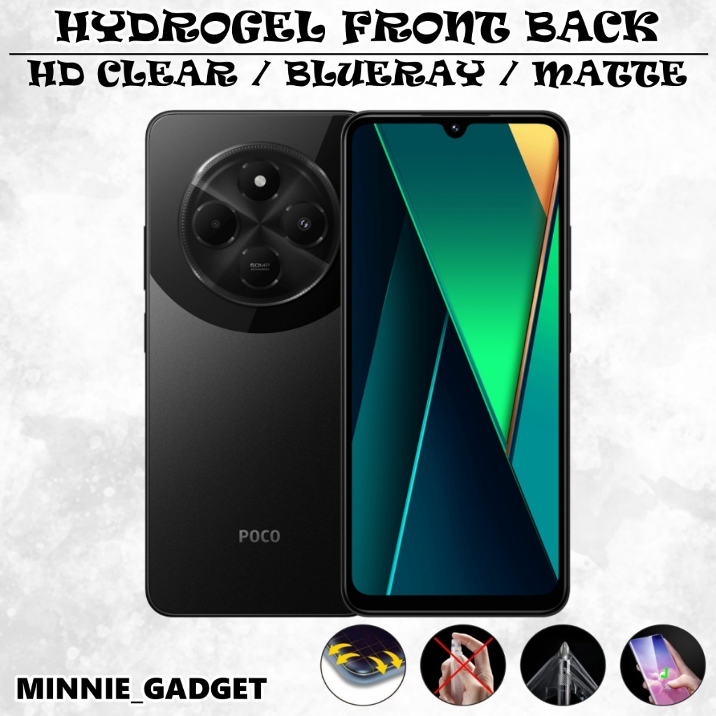 Xiaomi Poco C55 / Poco C51 / Poco C50 / Poco C40 / Poco C31 / Poco C30 / Poco C3 Hydrogel Front ...