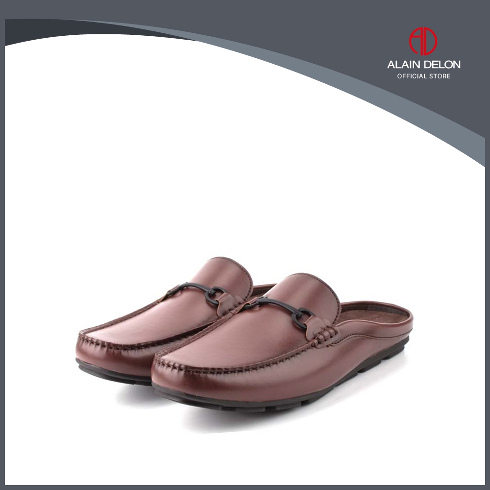 ALAIN DELON Kasut Moccasins PU Lelaki - Kopi 272300-MU1SV-33P-COFFEE ...