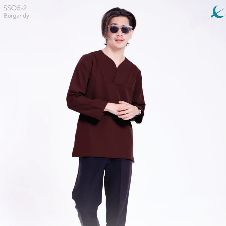 KURTA FAWWAZ ( BURGUNDY ) ELRAH EXCLUSIVE | Shopee Malaysia
