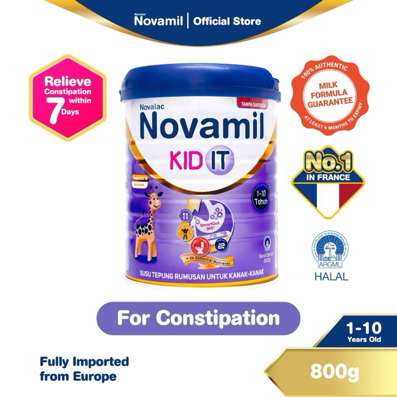 [Reject Tin] Novalac Novamil Kid It 1-10 Tahun Susu Tepung Rumusan ...