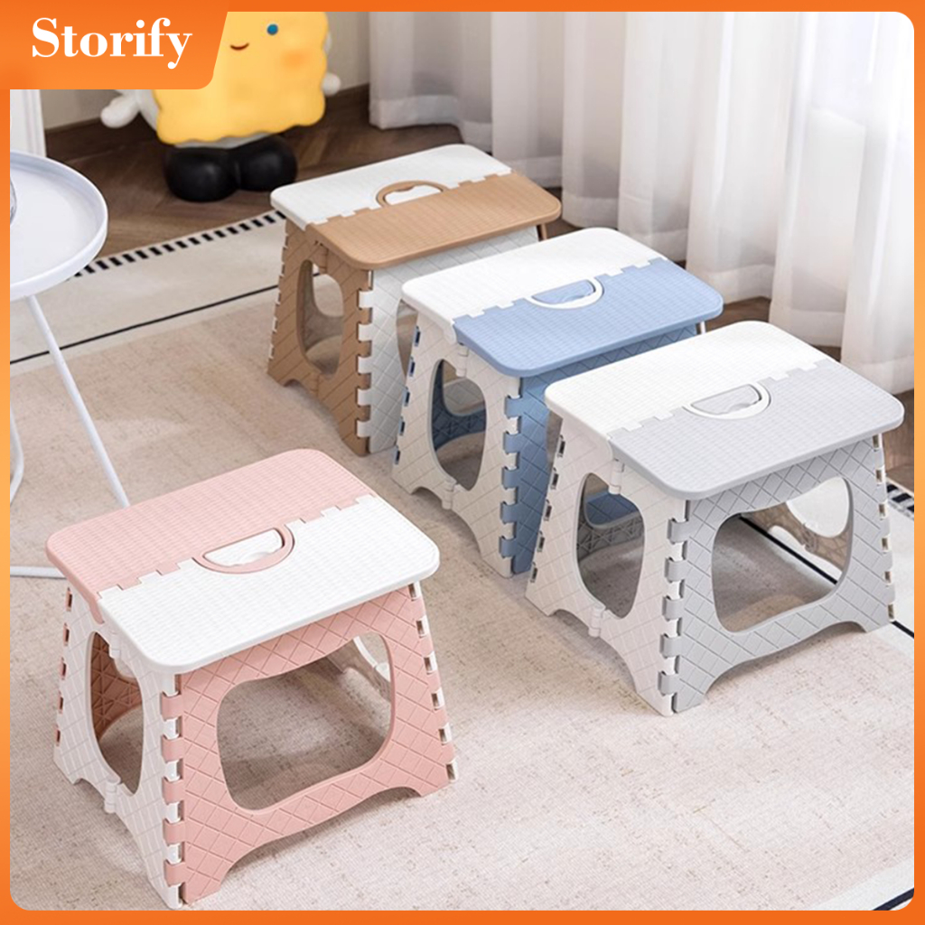 Portable Folding Stool Outdoor Camping Chair, Foldable Step Stool for ...