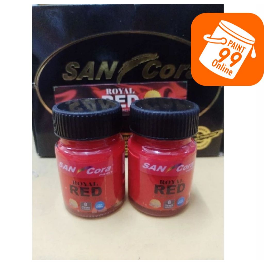( 30 Gram x 2 ) SANCORA ROYAL RED 🌟 Exterior wall finish ⭕️ High Sheen ...