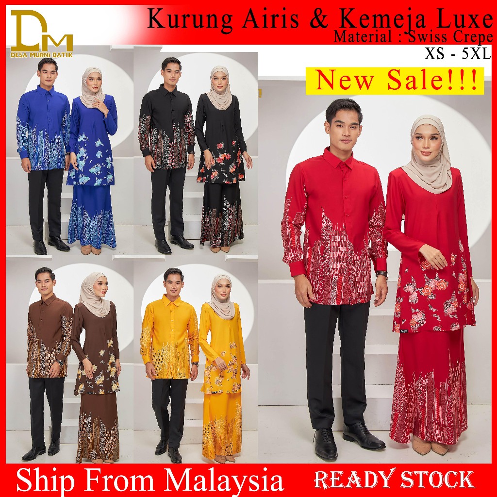 DESA MURNI BATIK KURUNG BATIK AIRIS & KEMEJA BATIK LUXE -CREPE- MODEN ...