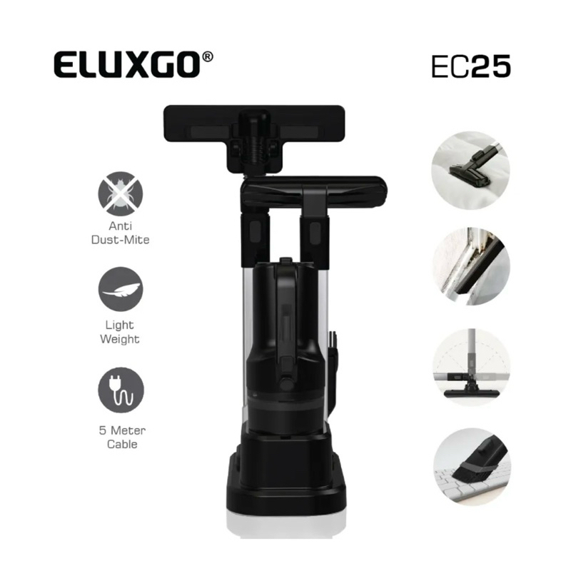 [ Eluxgo ] EC25 Infinite Speed Cyclone Vacuum Cleaner With EN95 ...