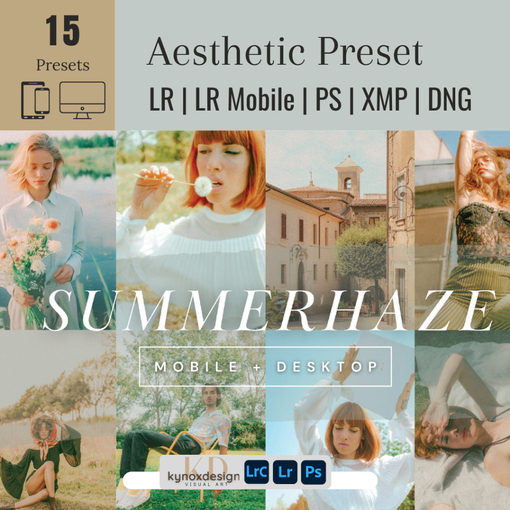 [Lightroom Preset] Aesthetic Preset - Summer Haze for LR/LR(mobile)/PS ...