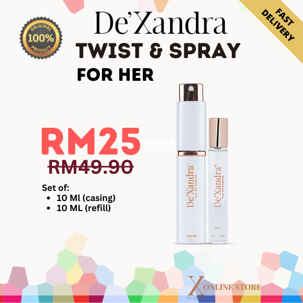 Clearance Promo DeXandra Perfume Twist & Spray Women 20ml Budget ...