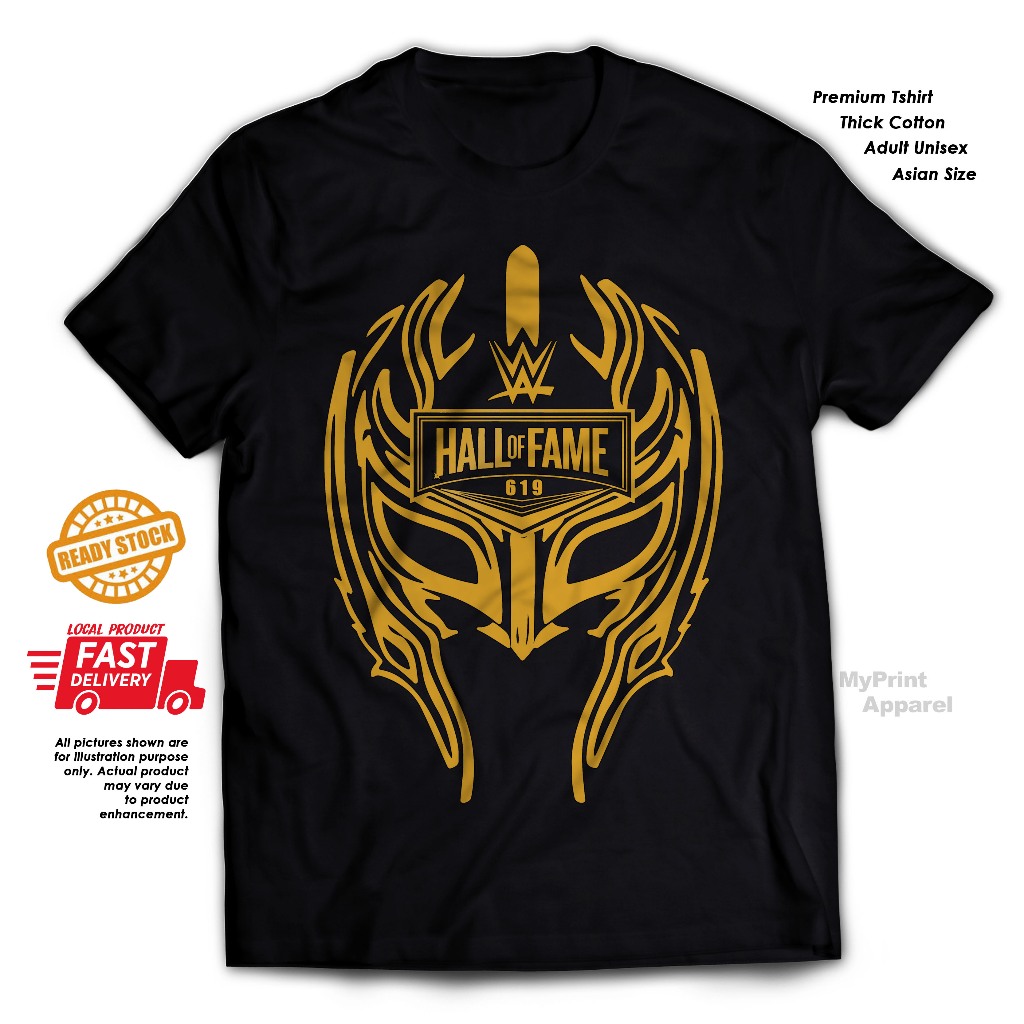 Hall of Fame 2023 Rey Mysterio wrestling wwe cotton tshirt | Shopee ...