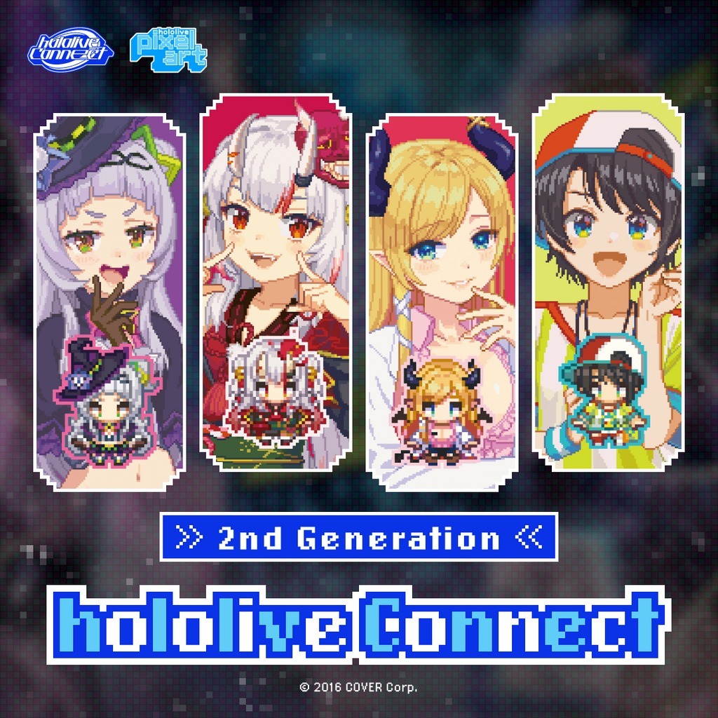 [PO - Limited] hololive Connect hololive pixel art 2nd Generation Murasaki Shion Nakiri Ayame ...