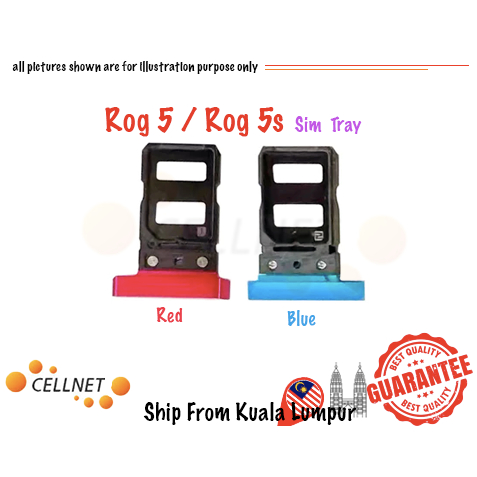 [Cellnet] Asus Rog 5 / Rog 5s Sim Tray Sim Slot 2 sim New ngam ngam ...