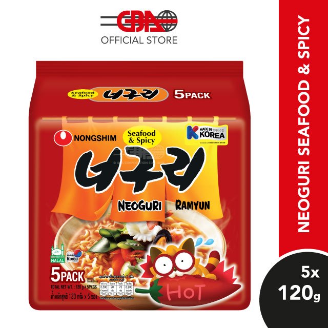 NONGSHIM Neoguri Ramyun (Spicy) (5 x 120g) | Shopee Malaysia