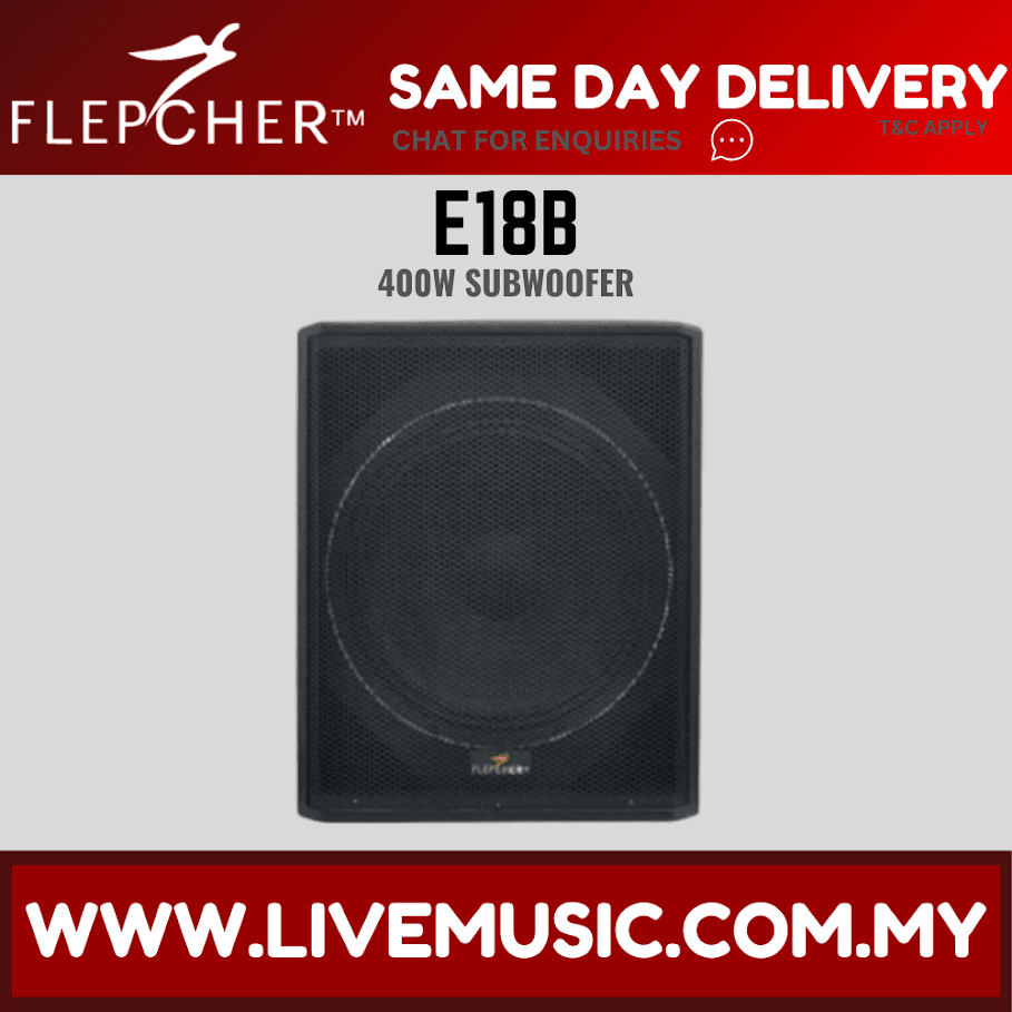 Flepcher E-18B 400-watt Subwoofer ( E18B / E 18B ) | Shopee Malaysia