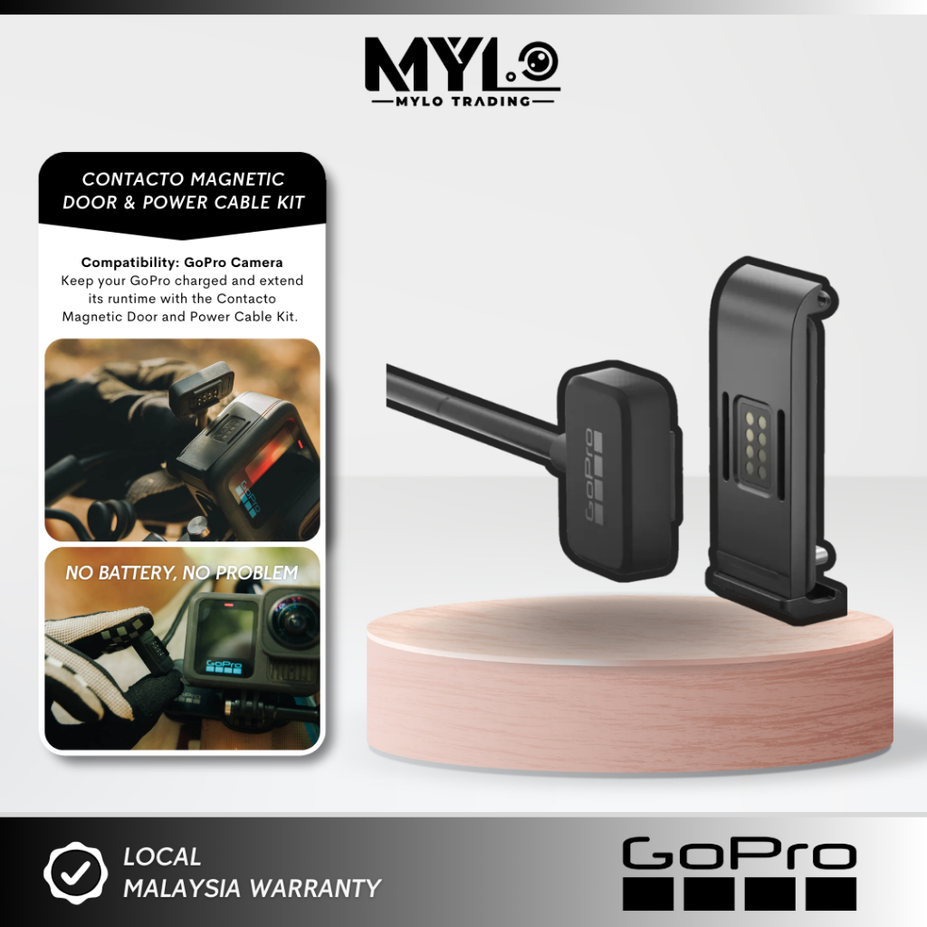 GoPro Contacto Magnetic Door & Power Cable Kit | Adapter Cable for ...