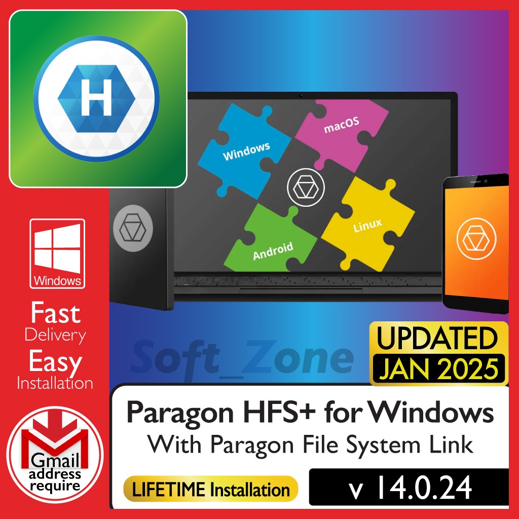 Paragon HFS+ for Windows 14.0.24 - With Paragon File System Link ...