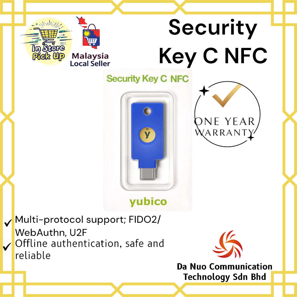 Security Key C NFC Multi-Authentication Security Key Type C NFC, U2F ...
