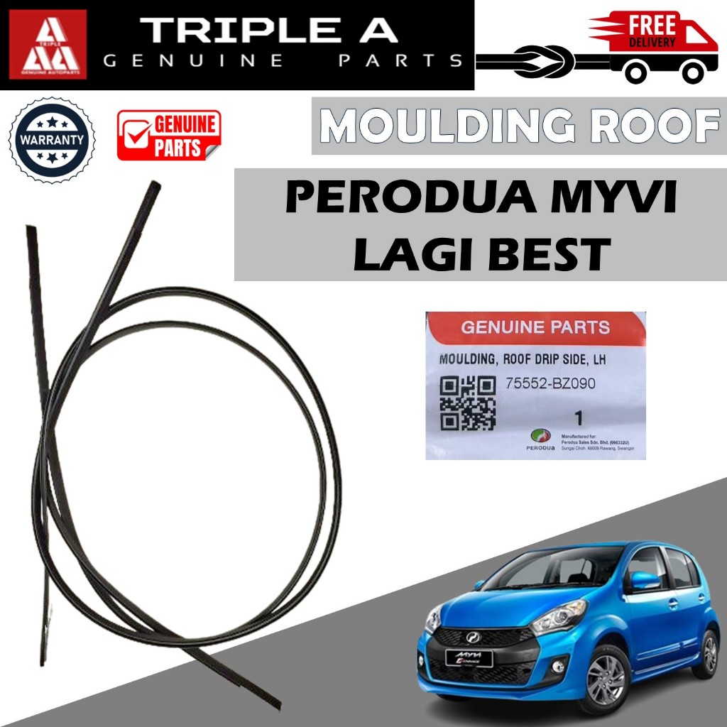 PERODUA MYVI LAGI BEST 2012-2017 Roof Moulding Lining Rubber Outer ...