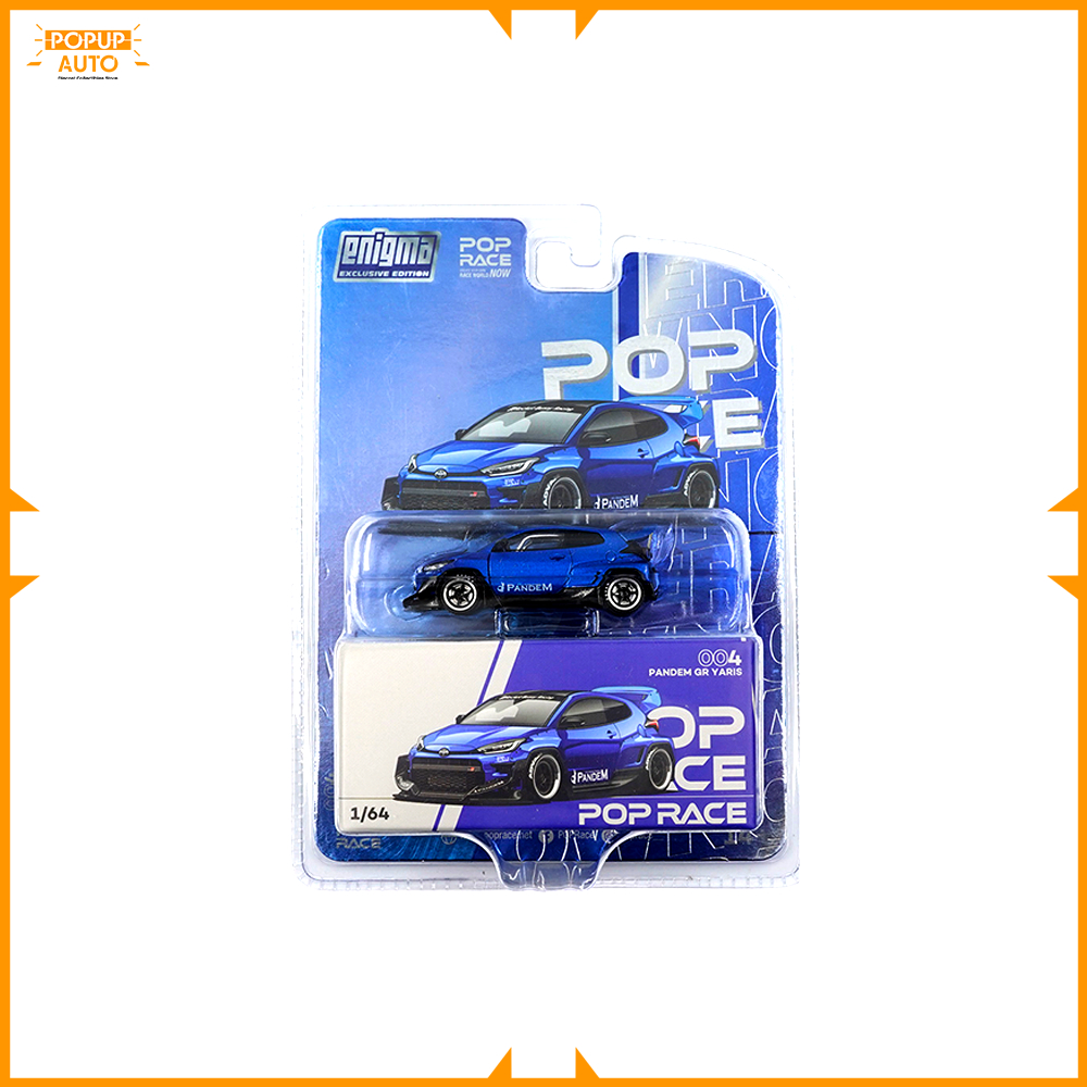 PopRace 1:64 Enigma Exclusive Pandem GR Yaris Metallic Blue Blister ...