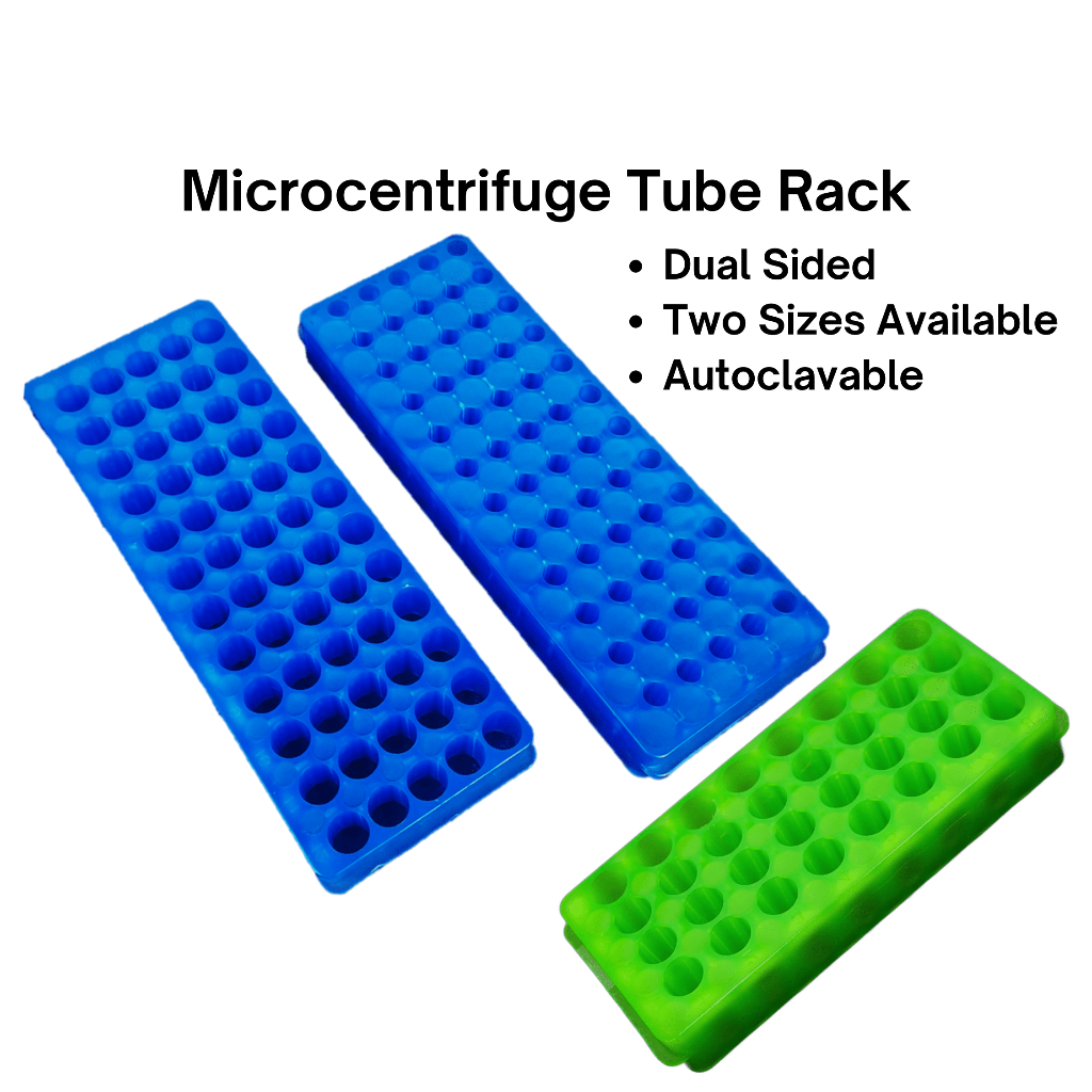 Dual-Sided Microcentrifuge Tube Rack | 60 & 32 Holes Suitable for 0.5ml ...