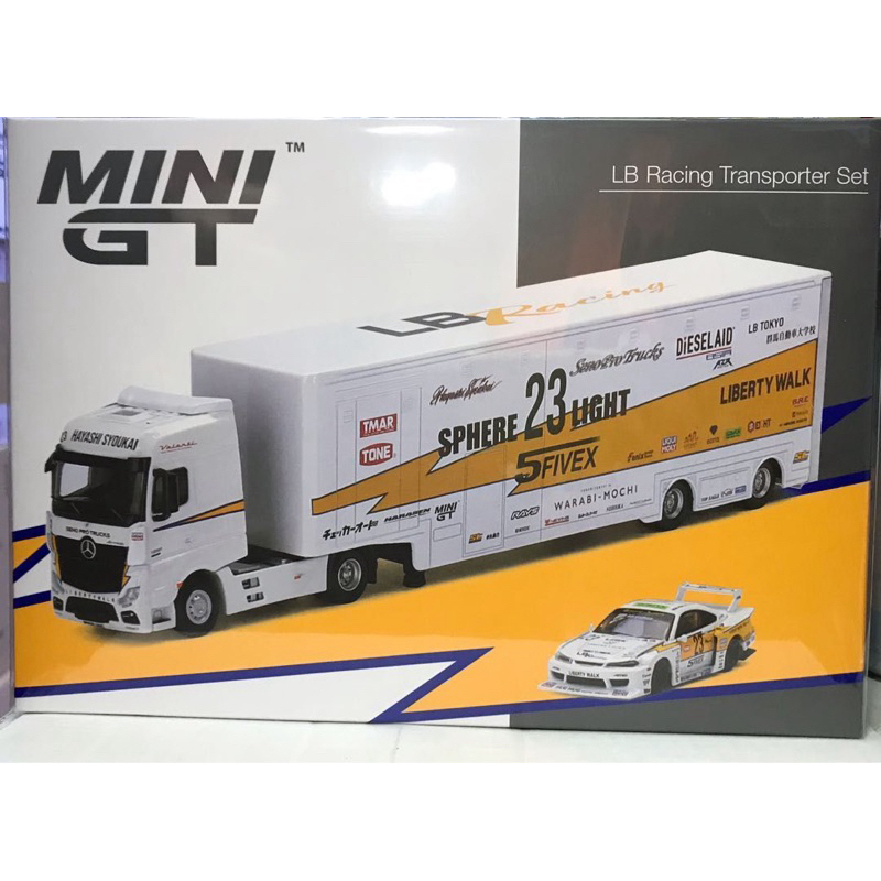 Mini GT 1/64 LB Racing Transport Mercedes Benz Actros S15 Silvia LBWK ...