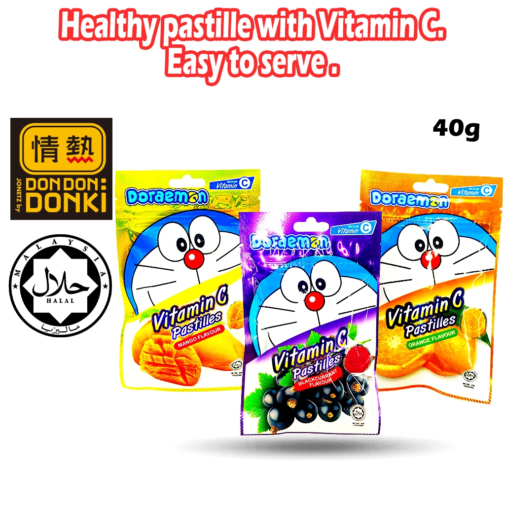 [DONKI] Halal Big Foot Doraemon Vitamin C Pastilles 40g | Shopee Malaysia