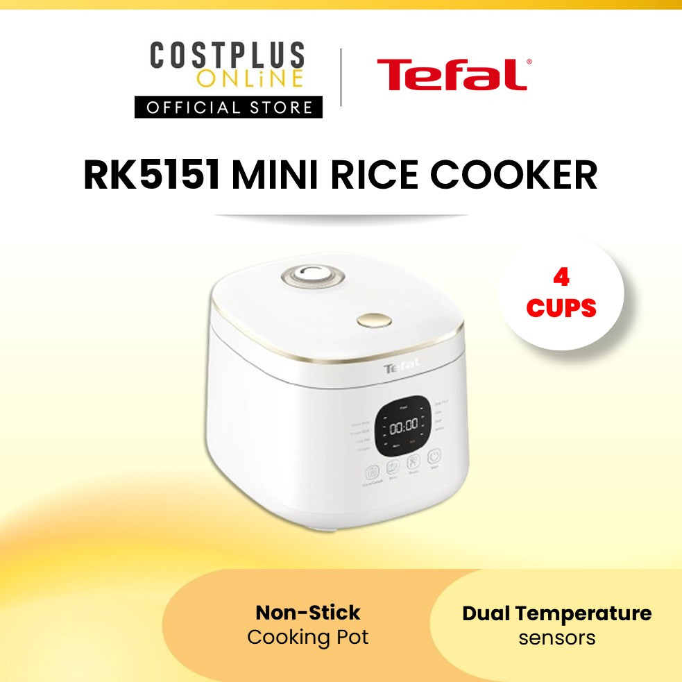 Tefal RK5151 Mini Fuzzy Logic Rice Cooker High Durability Periuk Nasi ...