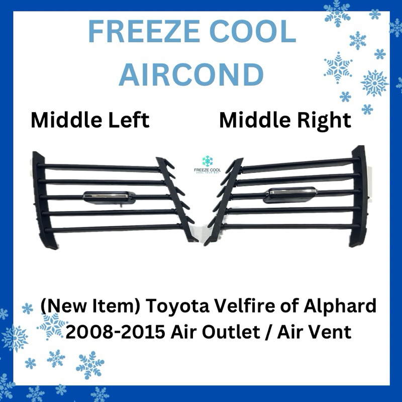 (New) Toyota Alphard • Toyota Velfire 2008-2015 Middle Air Outlet • Air ...