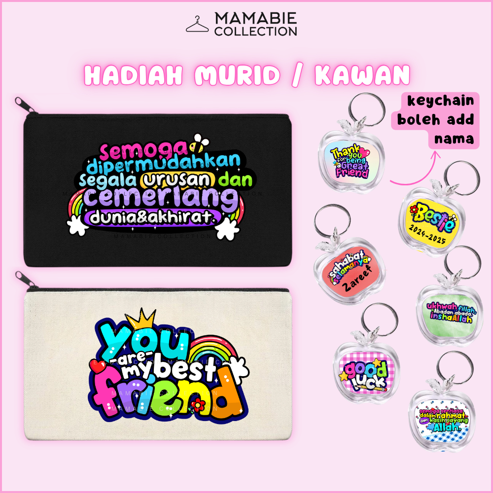 Hadiah untuk kawan Keychain Custom Perpisahan Sekolah Tadika Pelajar ...