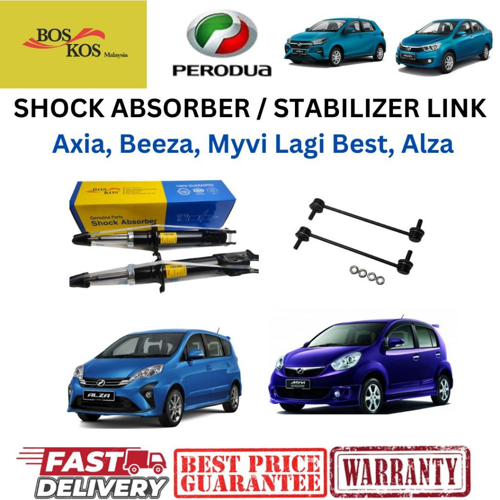 ABSORBER PERODUA FRONT REAR AXIA, BEEZA, MYVI LAGI BEST, ALZA ...