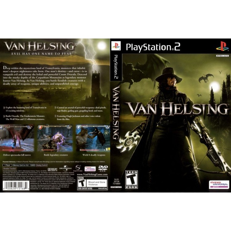 PS2 Van Helsing (DVD GAME) | Shopee Malaysia