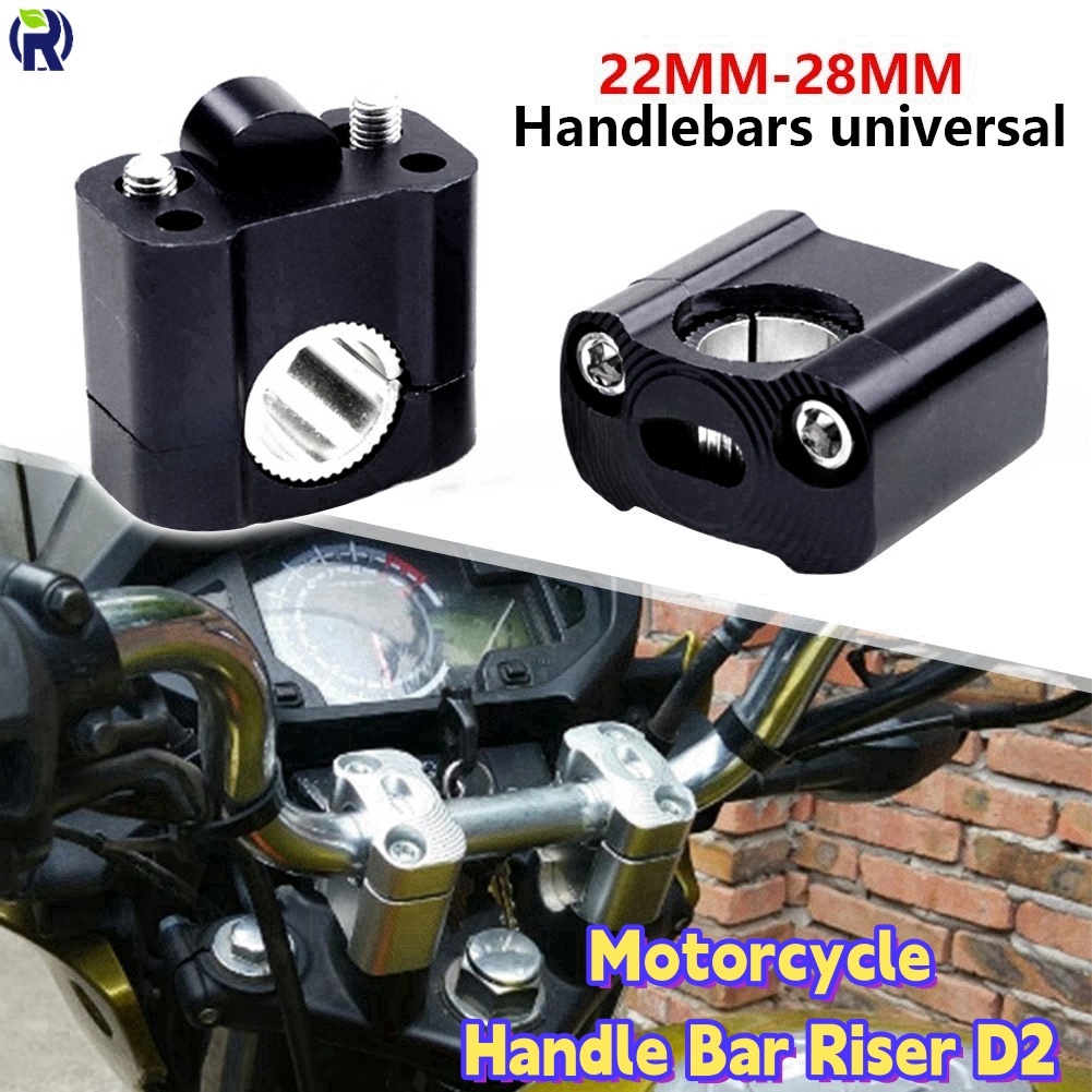 Universal 22mm 28mm Motorcycle Handle Bar Aluminum Alloy CNC Riser Mount Clamp Raiser Protaper ...